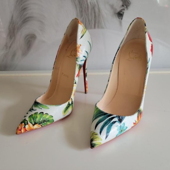 Christian Louboutin | Shoes | Christian Louboutin Hawaii Pattern Shoes ...